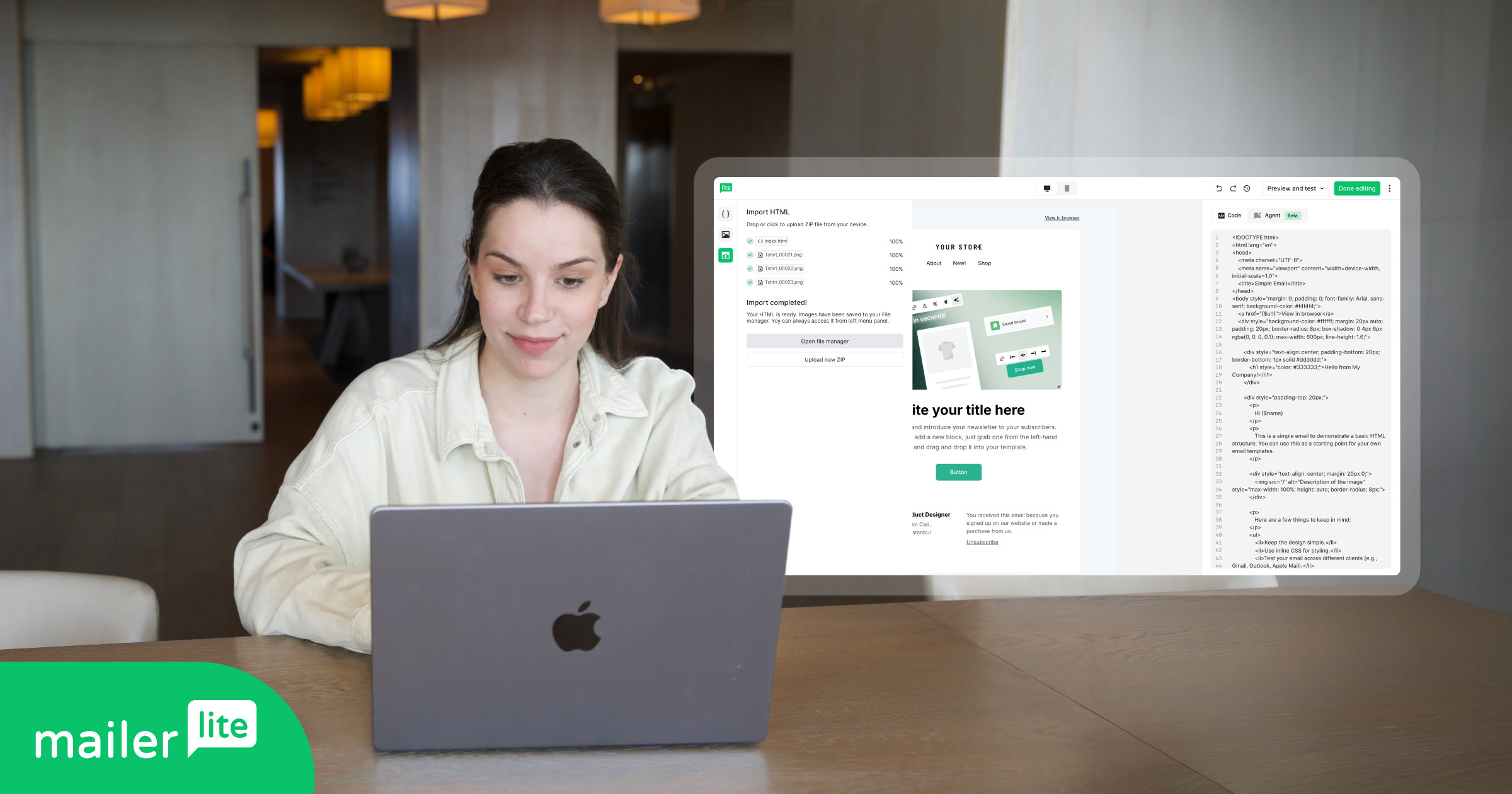 MailerLite's 2 new email editors: Write or code in flow - MailerLite