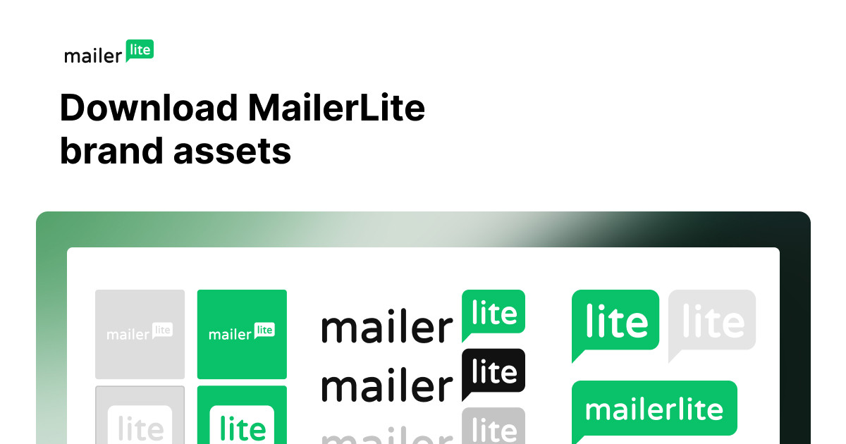 Brand assets - logos, interface screenshots and team photos - MailerLite