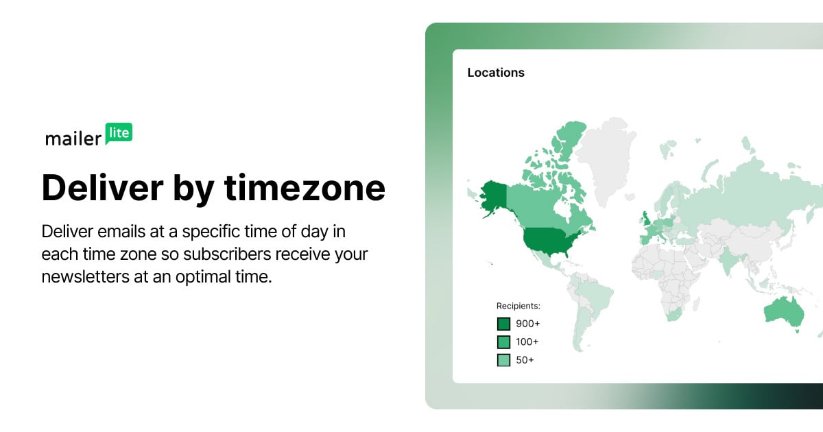 Deliver Emails by Time Zone - MailerLite