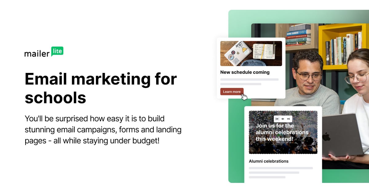 Email Marketing for Schools - MailerLite