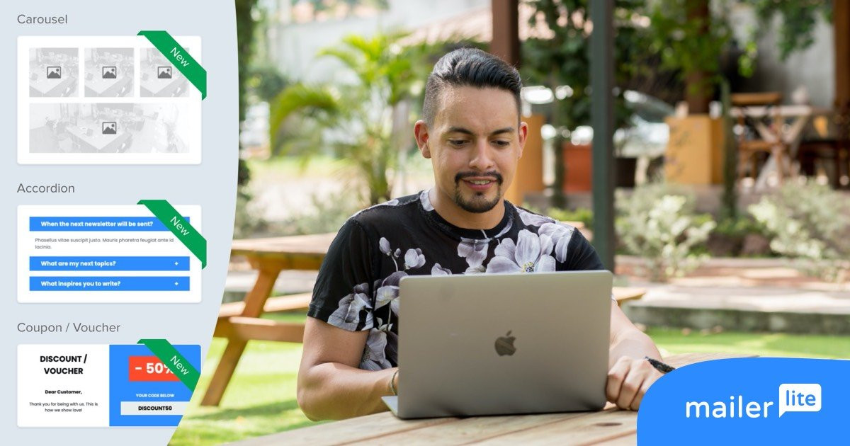 New Interactive Email Blocks are Here - MailerLite