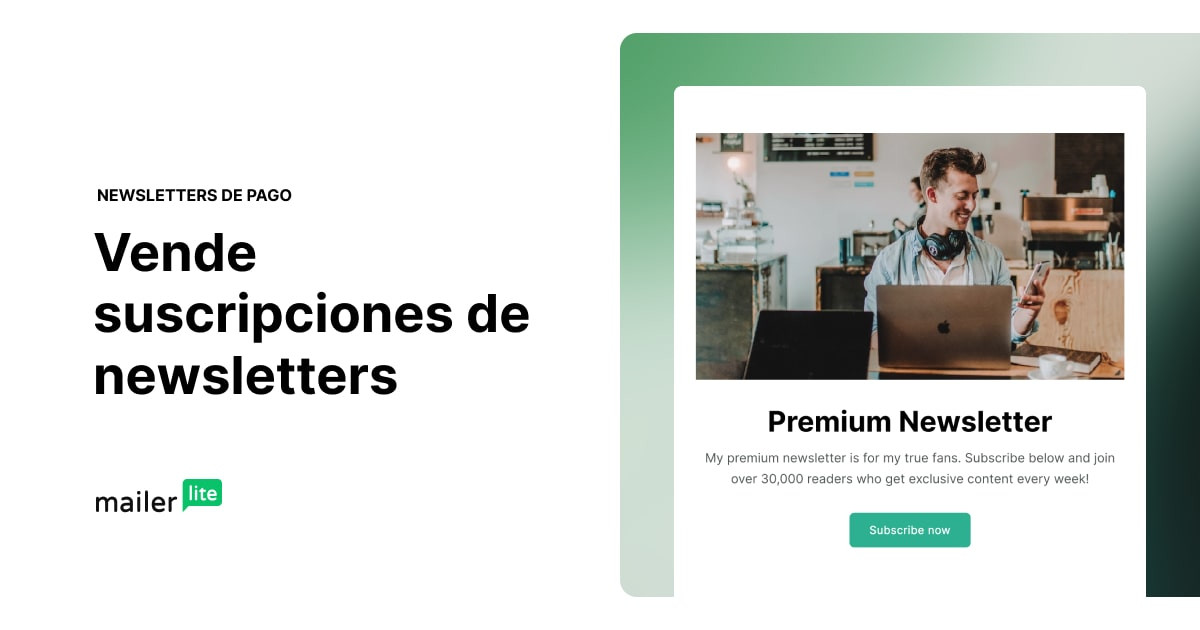 Newsletters de pago - MailerLite