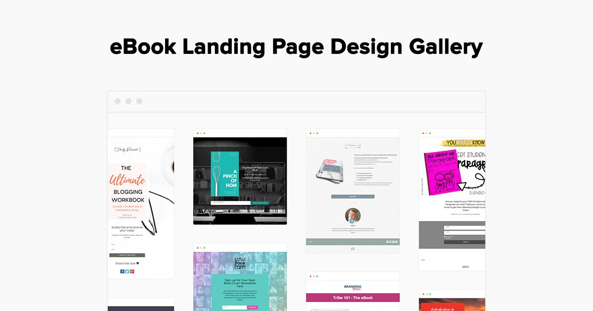 eBook Landing Page Examples - Gallery