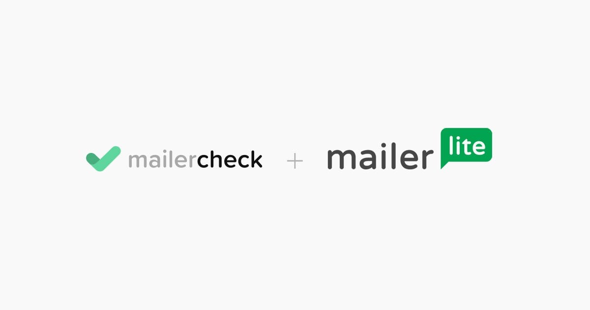 Email Verification Integrations - MailerLite