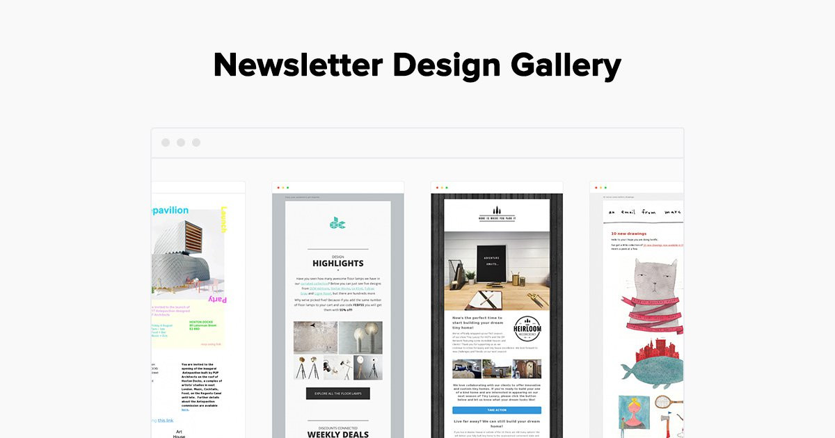 Designer Newsletter Examples - Gallery