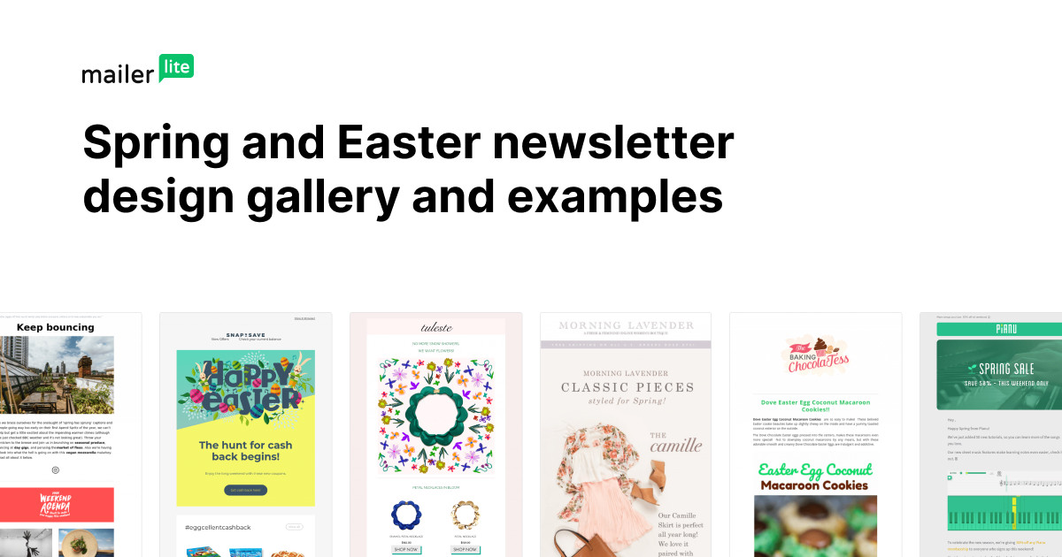 Spring and Easter Newsletter Examples - Gallery