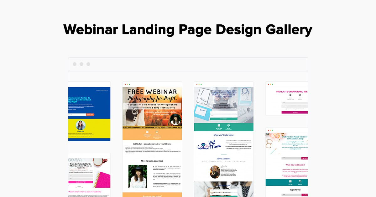 Webinar Landing Page Examples - Gallery