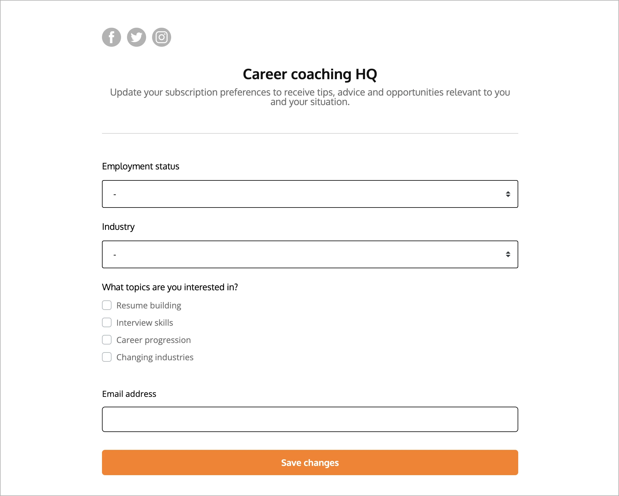Email Preference Center: Top Examples & Best Use Cases - MailerLite