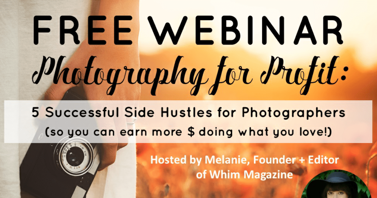 Whim Online Magazine photographers landing page example