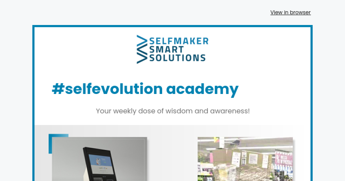 SELFMAKER SMART TECHNOLOGY Business Newsletter - Made with MailerLite