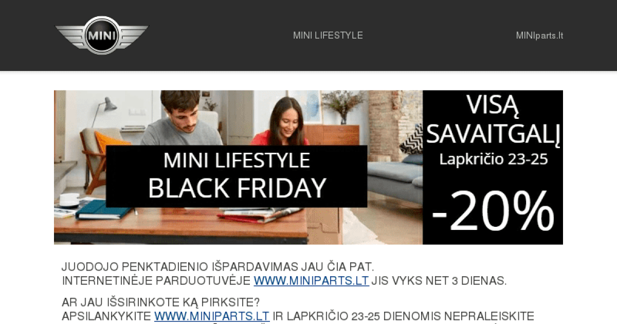 MINI Newsletter - Made with MailerLite