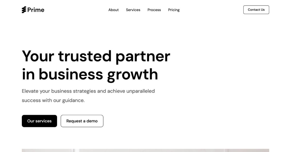 Consulting Landing Page Template - MailerLite