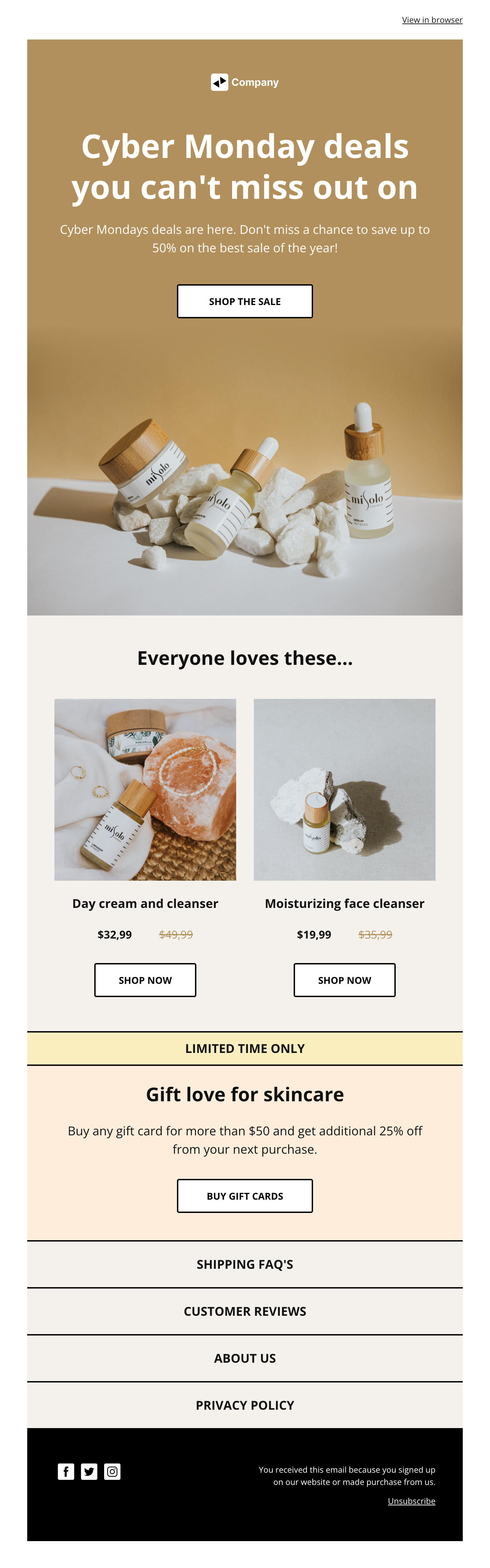 Special Offer Email Template