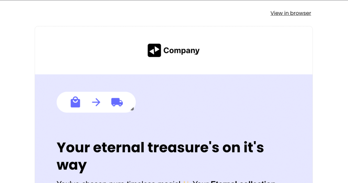 Specific category purchase Newsletter Template - MailerLite