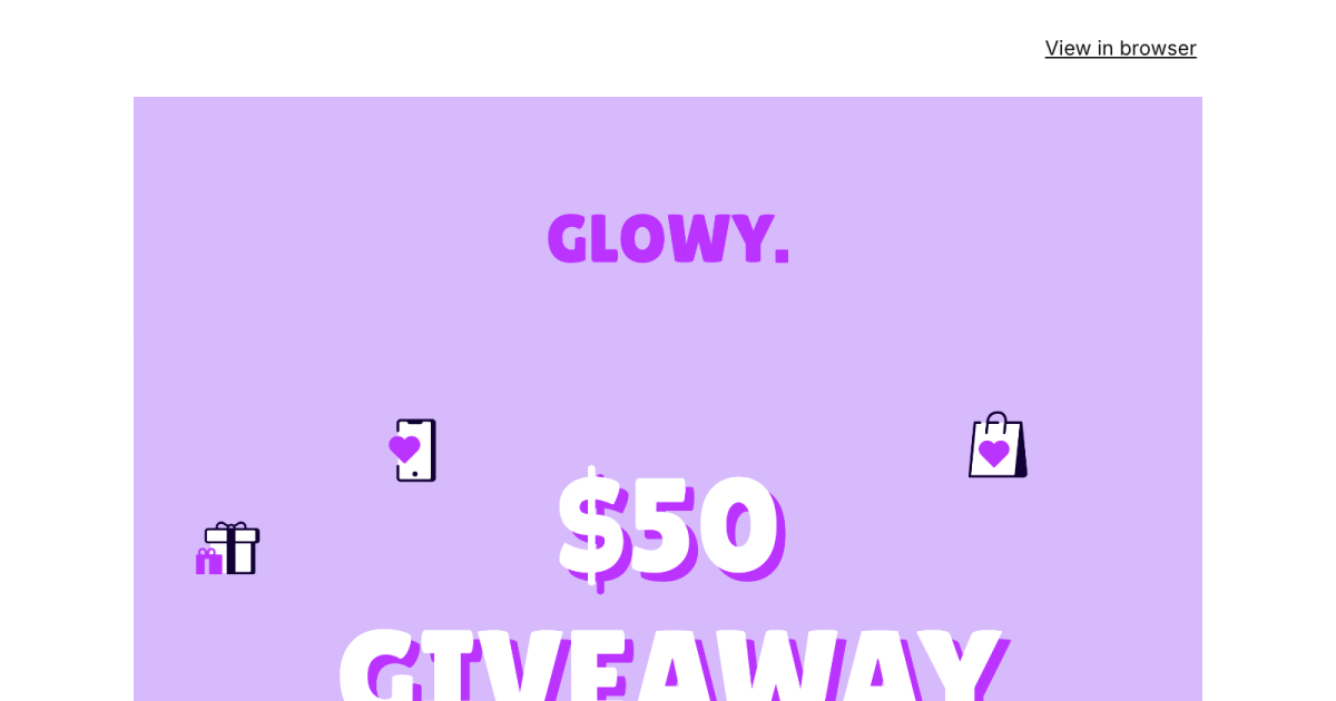 Valentine's day giveaway Newsletter Template - MailerLite