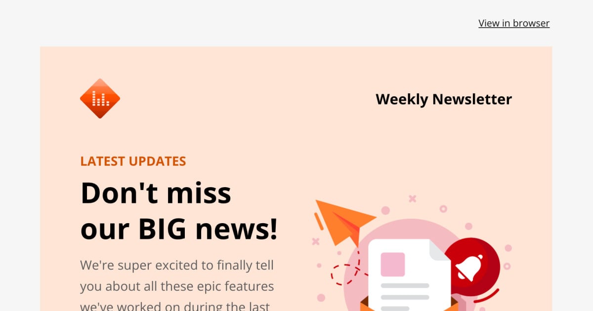 Product Updates Newsletter Template