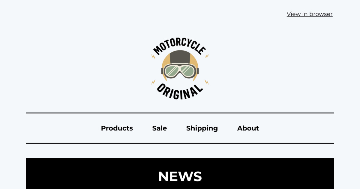 Store Launch Newsletter Template