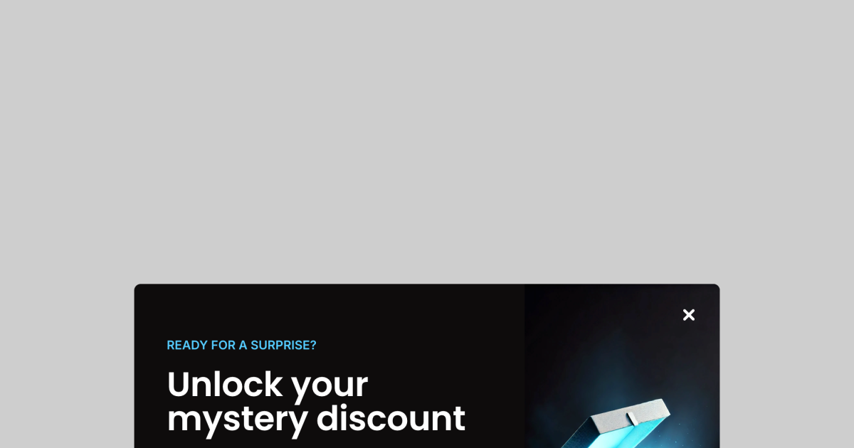 Mystery discount pop-up template - MailerLite