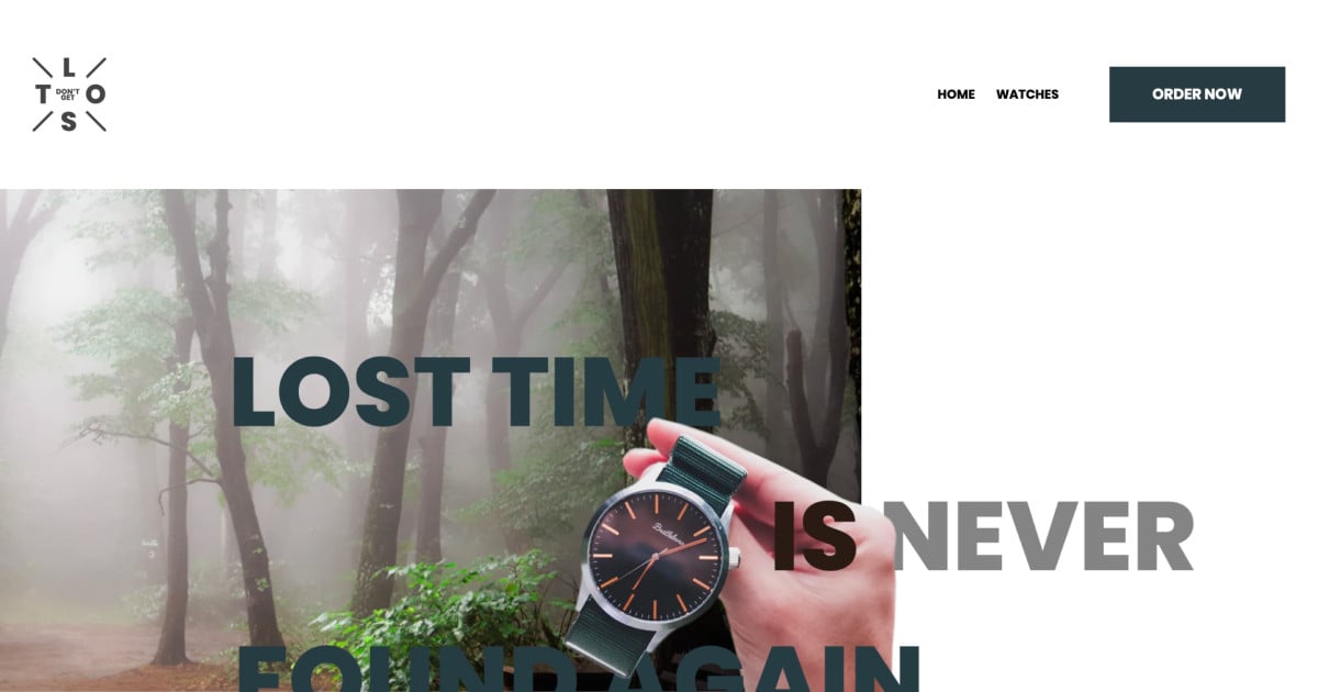 Watches Website Template